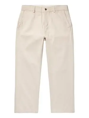 CORRIDOR Straight-leg Cotton-canvas Trousers - Neutrals