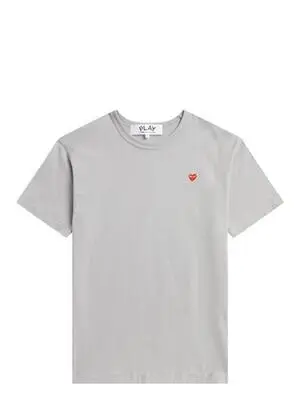 Play Comme Des Garcon Heart Logo Tee - Grey