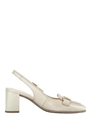 Gabor 70mm Jaconet Slingback Pumps - Neutrals
