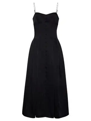 ADAM LIPPES Rickie Satin Midi Dress