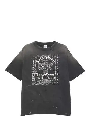 SAINT MXXXXXX X Neighborhood Cotton T-shirt - Black