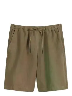 Marc O'polo Drawstring-waist Linen Shorts - Brown