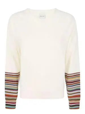 PAUL SMITH Artist Stripe-Cuff Sweater