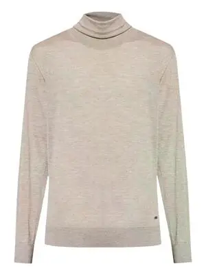 Brioni Roll Neck Sweater - Neutrals