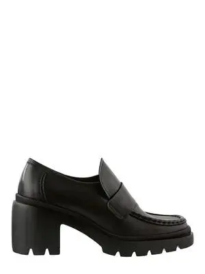 HOGL 50mm Bonnie Chunky Sole Penny Loafers - Black