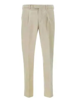 DEVORE INCIPIT Silk-blend Trousers - Neutrals