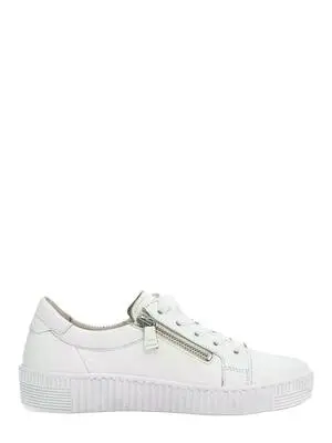 Gabor Zip-detail Low-top Sneakers - White