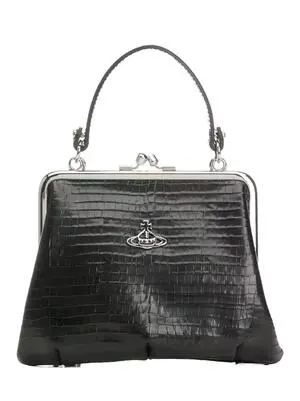 VIVIENNE WESTWOOD Croco-embossed Mini Bag - Black