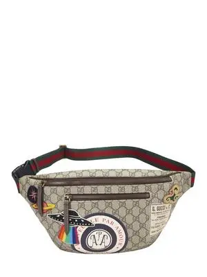 Gucci Gg Supreme Night Courrier Waist Pouch - Beige