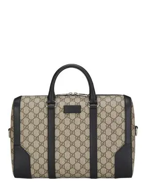 Gucci Gg Supreme Canvas Briefcase - Beige