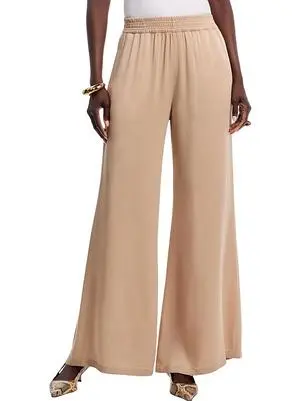 Fabiana Filippi Wide Leg Pull On Pants - Light Beige