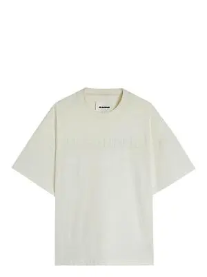 JIL SANDER Short Sleeve Crewneck Tee - Porcelain