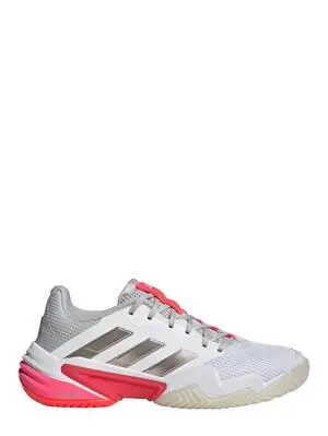 Adidas Barricade 13 Athletic Sneakers - Cloud White/champagne Met./lucid Red