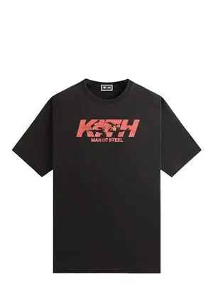 Kith X Superman Of Stee Shirtl Vintage Tee Shirt - Black