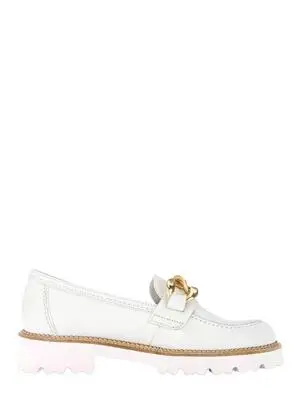 Gabor Chain-link Loafers - White