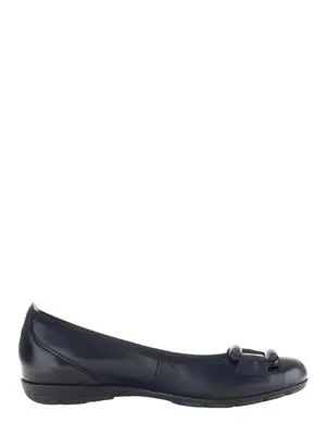 Gabor Buckle-detail Ballerina Flats - Black