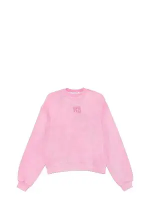 Alexander Wang Logo-embossed Sweatshirt - Pink