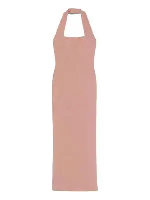Solace London Sleeveless Halterneck Dress - Pink