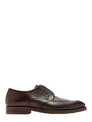 Magnanni Lace-up Leather Derby Shoes - Brown
