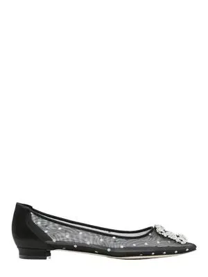 Manolo Blahnik Hangisi Ballet Flats - Black