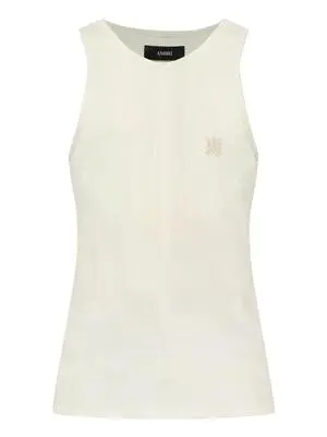 Amiri Ribbed Sleeveless Top - Neutrals