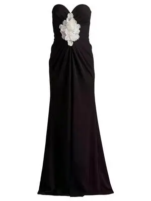 Tadashi Shoji Strapless Gown - Black