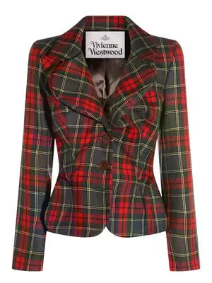 VIVIENNE WESTWOOD Tartan Blazer - Red