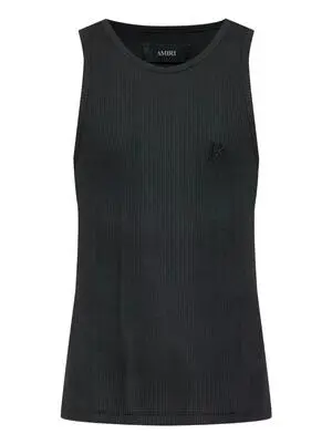Amiri Ribbed Tank Top - Black