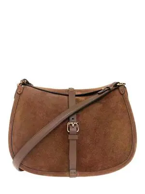 Etro Suede Saddle Crossbody Bag - Brown