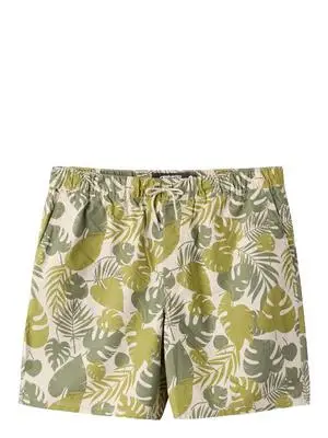 MOUNTAIN KHAKIS Stretch Printed Poplin Deck Short - Mineral