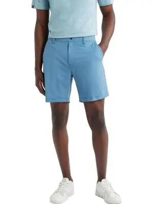SWANNIES Bunker Flat Front Golf Shorts - Bluestone