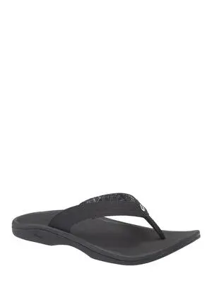 Olukai Ohana Flip Flop Black/ Black