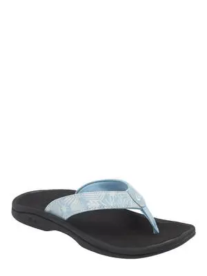 Olukai Ohana Flip Flop Pale Blue / Black