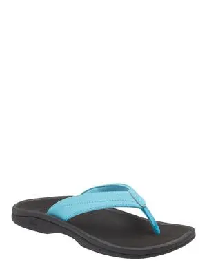 Olukai Ohana Flip Flop Turquoise / Onyx