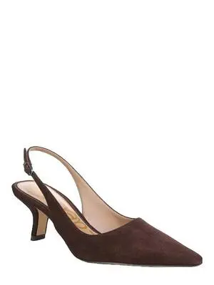 Sam Edelman Bianka Slingback Pointed Toe Pump Cafe Noir