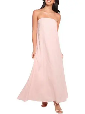 PETAL & PUP Strapless Maxi Dress - Rosewater