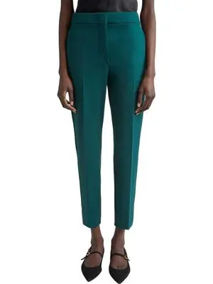 Max Mara Pegno Slim-fit Ankle Pants - Dark Green