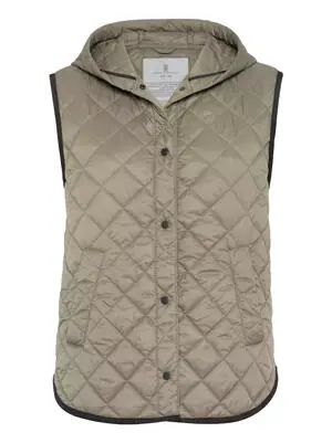 Brunello Cucinelli Quilted Gilet Neutrals