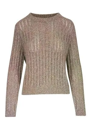 Brunello Cucinelli Sequin-embellished Sweater - Neutrals