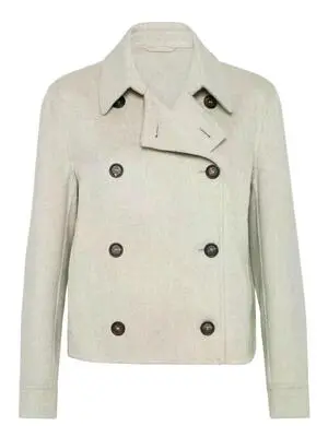 Brunello Cucinelli Brushed-Finish Jacket Neutrals