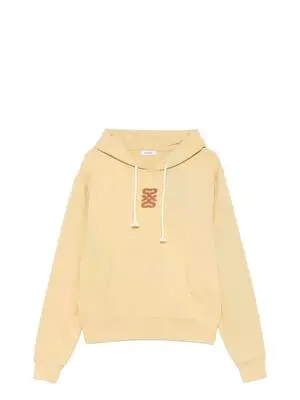 Sandro Logo-patch Hoodie - Yellow
