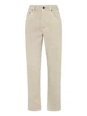 Brunello Cucinelli Straight-leg Trousers - Neutrals