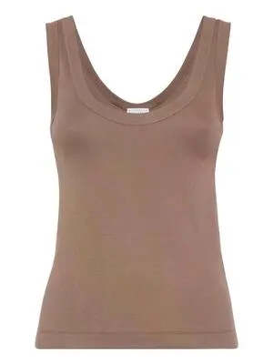 BRUNELLO CUCINELLI Ribbed Tank Top
