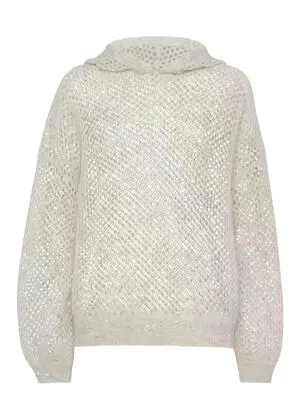 Brunello Cucinelli Mesh Jumper - Grey