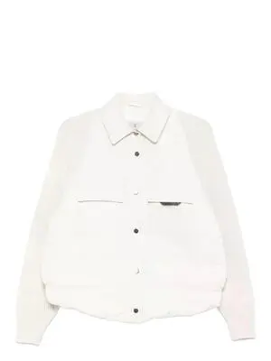 Brunello Cucinelli Panelled Jacket - White