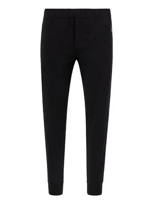 Prada Technical Cotton-blend Slim Pants - Black