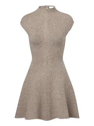 Magda Butrym Cashmere-blend Minidress - Beige