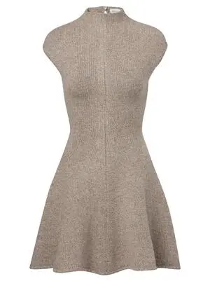 Magda Butrym Cashmere-blend Minidress - Beige