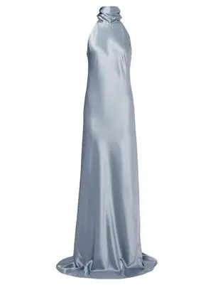 Galvan Sienna Halterneck Gown Blue