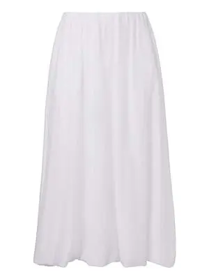 Velvet By Graham & Spencer Ines Cotton And Silk Voile Maxi Skirt - White